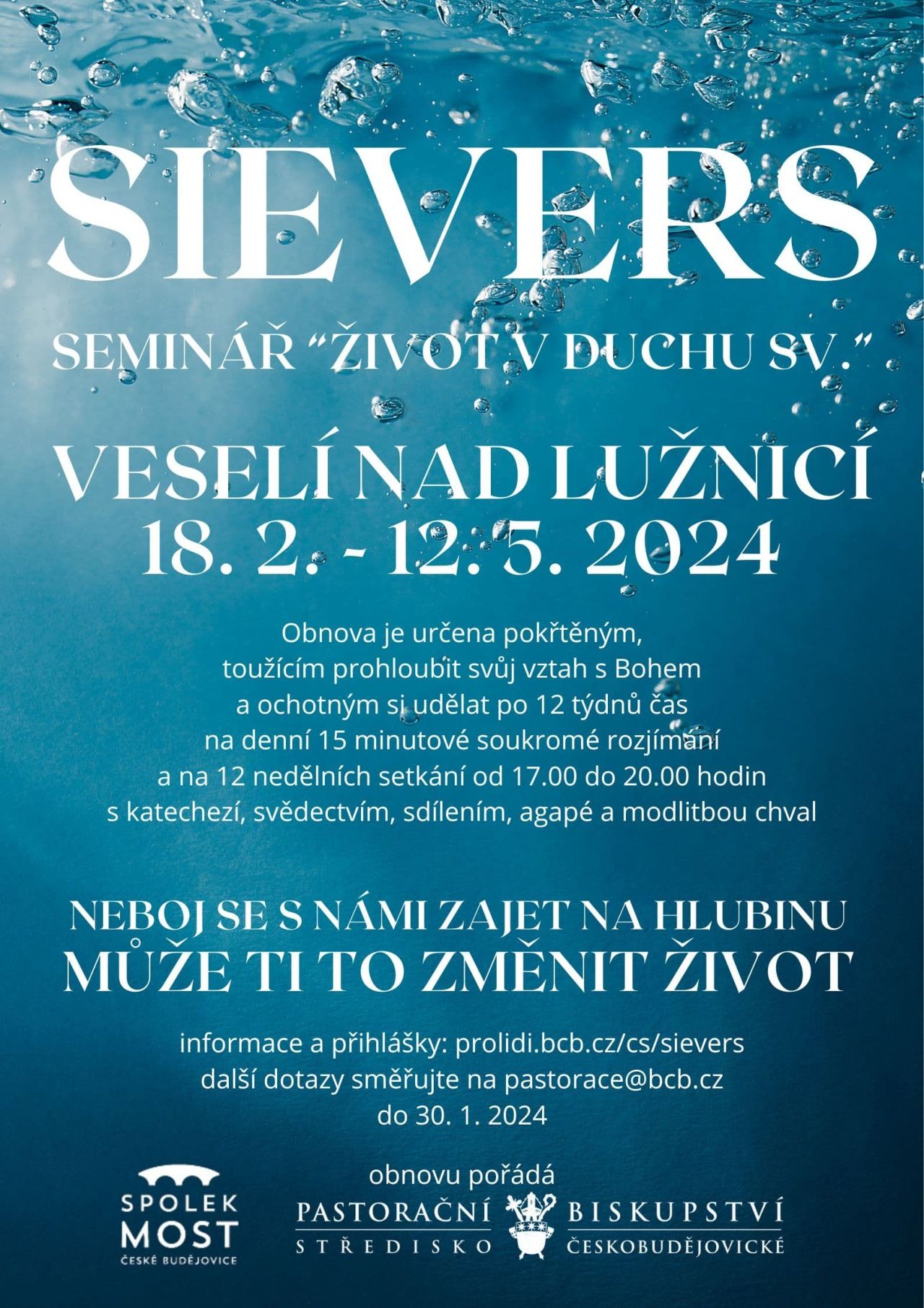 Charis ČR Seminář Život v Duchu, Veselí n. Lužnicí